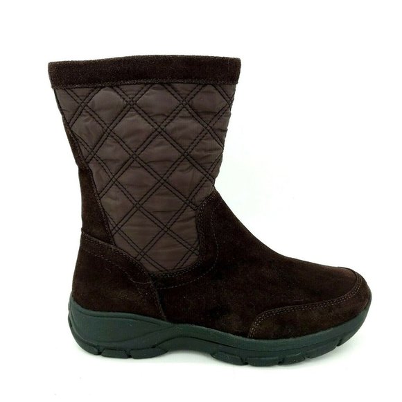 Lands' End | Shoes | Lands End Womens Suede Quilted All Weather Winter ...